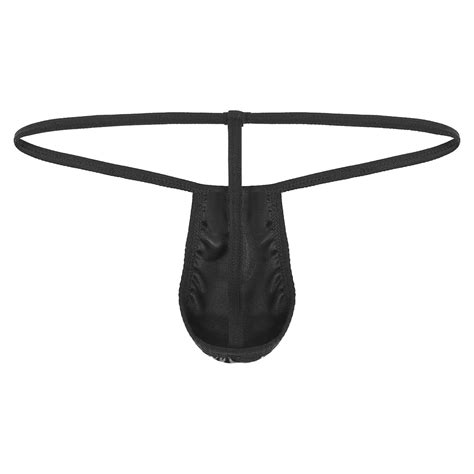 Men See Through Boxer Briefs Glossy Stretchy Low Rise Pouch Underpants