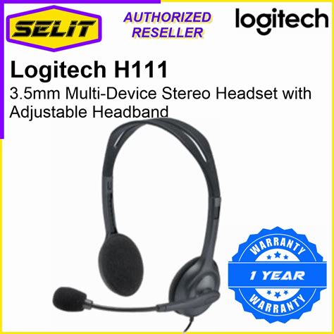 Logitech H Mm Multi Device Stereo Headset With Adjustable Headband Selit Trading Selit