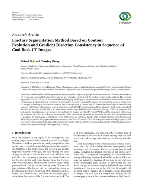 Pdf Fracture Segmentation Method Based On Contour Evolution And