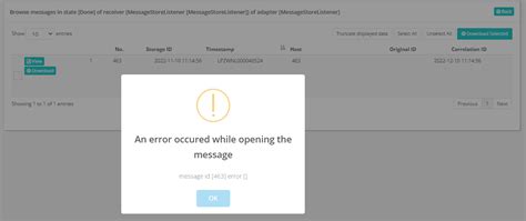 Errormessage Details Not Displayed Trying To Browse Message · Issue