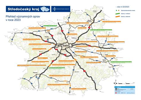 Mapa Větších Oprav Připravovaných Pro Letošní Stavební Sezónu
