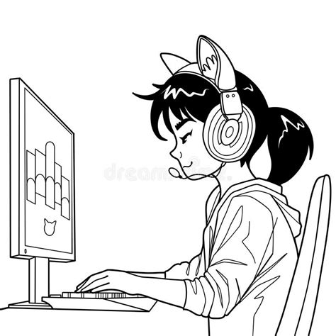 Anime Cartoon Gamer Stock Illustrations 483 Anime Cartoon Gamer Stock
