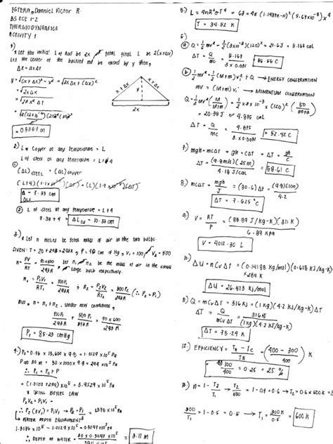Thermodynamics Problem Set Pdf