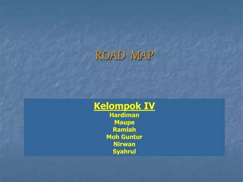 PPT ROAD MAP PowerPoint Presentation Free Download ID 5590484