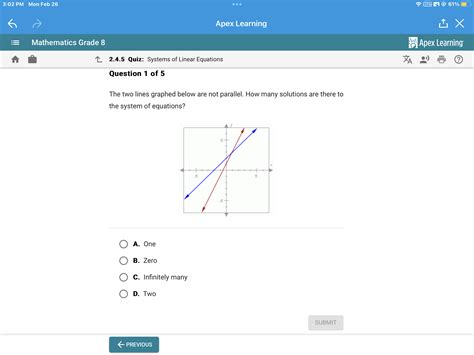 Solved 302 Pm Mon Feb 26 Apex Learning Mathematics Grade 8 Apex