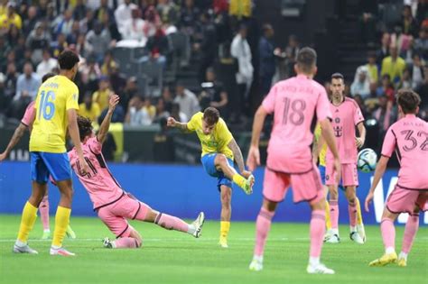 فيديو النصر يسحق إنتر ميامي بسداسية في كأس موسم الرياض
