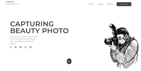 Simple Photography Landing Page With Vuejs