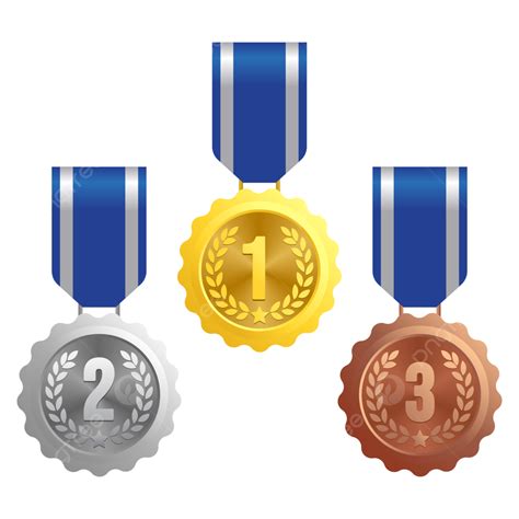 Medalla De Primer Lugar Azul