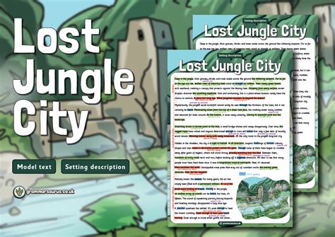 Year 3 Model Text Setting Description Lost Jungle City Grammarsaurus