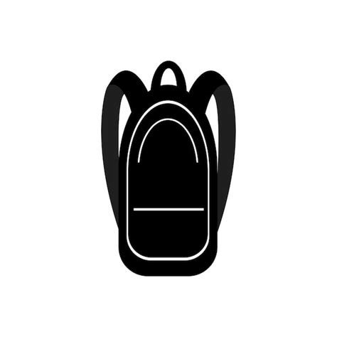 Logotipo Da Mochila Escolar Vetor Premium