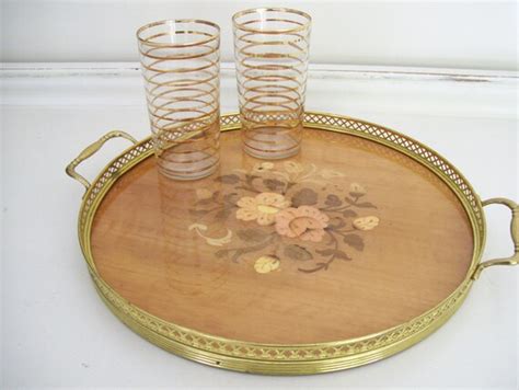 Vintage Wood Serving Tray Made In Italy By Lakebreezevintage