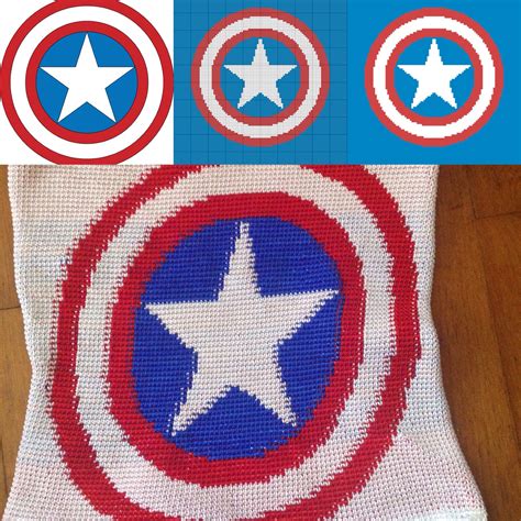 Captain America Cross Stitch Pattern Cochenille Design Studio Cross
