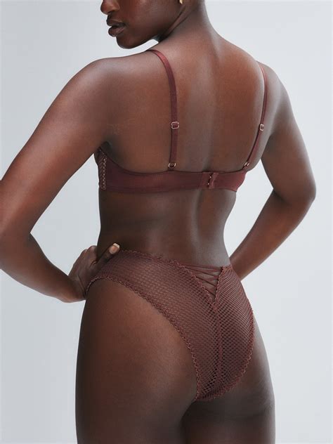 Starlet Nights Unlined Lace Balconette Bra In Brown Savage X Fenty
