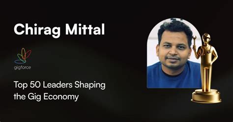 Hypertrack On Linkedin Chirag Mittal Top 50 Leaders Shaping The Gig