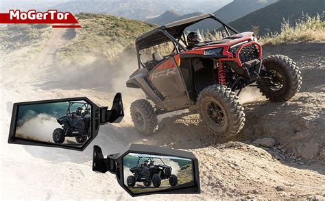 Amazon.com: MoGerTor Side Mirrors for Polaris RZR XP 1000, Folding ...