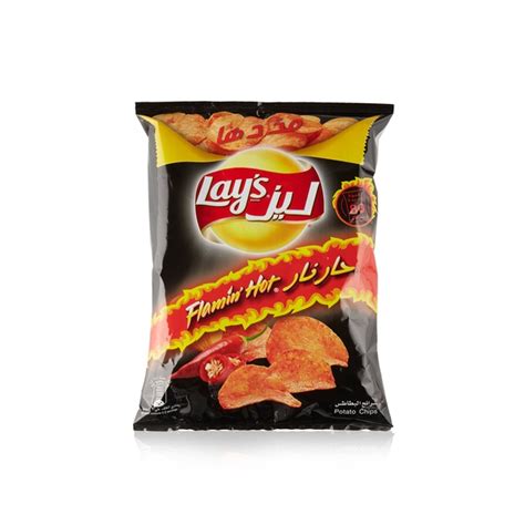 Lays Flamin Hot Potato Chips 80g Price In Uae Spinneys Uae