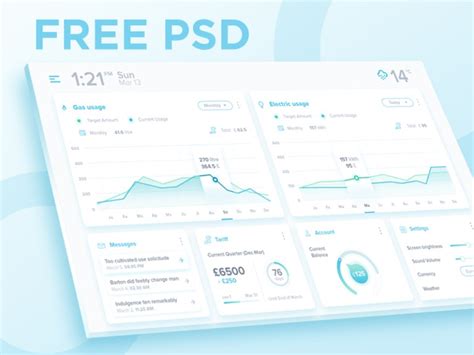 Monitoring Dashboard Ui Psd Free Download