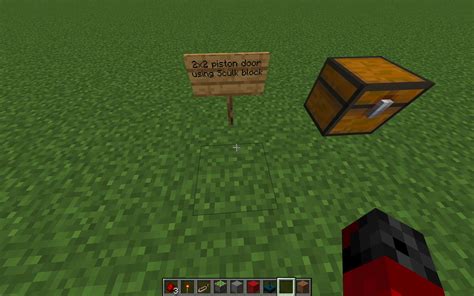 2x2 Piston Door Using Sculk Sensor Rminecraftbuilds