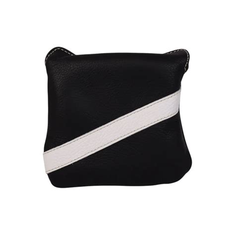 Mallet Putter Pitch Black Pure White Iliac Golf