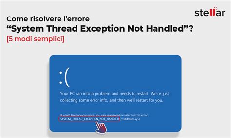 Come Risolvere Lerrore System Thread Exception Not Handled 5 Modi