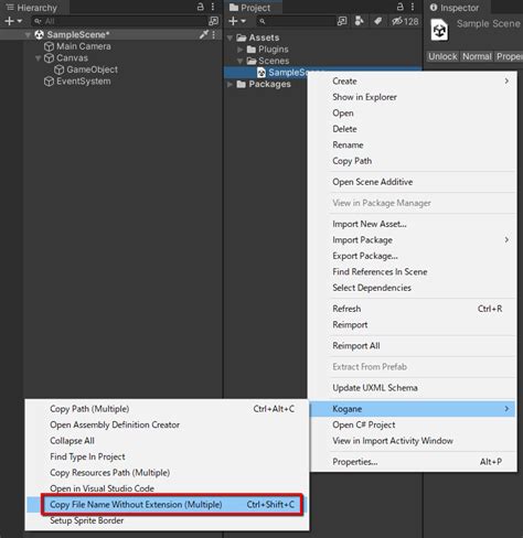 Github Baba Skoganecopyfilenamewithoutextensionmenuitem 【unity