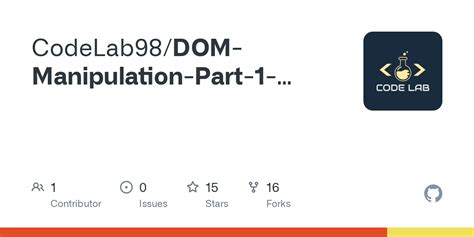 DOM Manipulation Part 1 Source Code Master DOM Manipulation Index Html