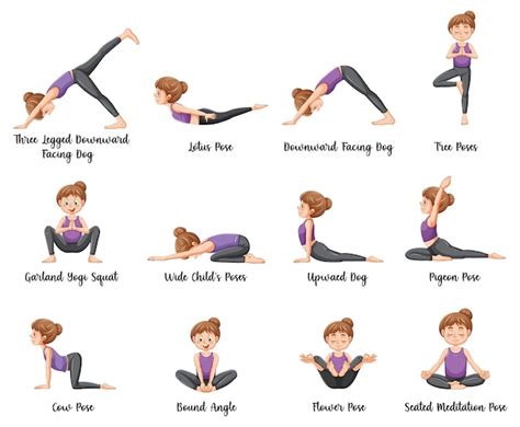 Vetores E Ilustrações De Posicoes Yoga Para Download Gratuito