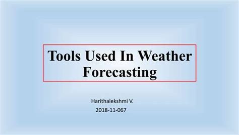 Weather Forecasting