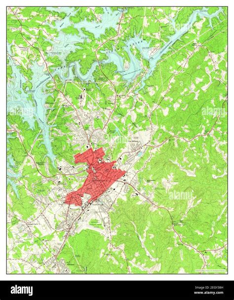 Gainesville Georgia Map 1964 124000 United States Of America By Timeless Maps Data Us