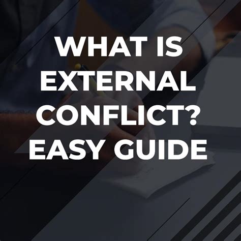 External Conflict Simple Definition For Writers Adazing
