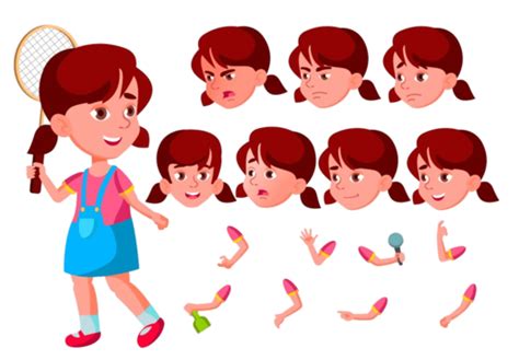 女孩考試做題答題場景插畫 寫作剪貼畫 丫頭 檢查素材圖案PSD和PNG圖片免費下載