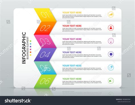 Modern Infographic Business Template Data Visualization Stock Vector Royalty Free 1800865594