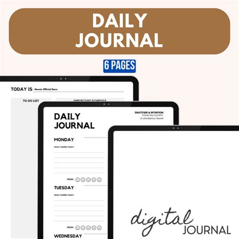 🔥instant🔥 Digital Daily Journal Bundle Journal Book Journaling Journal