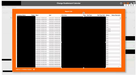 solved maq calendar slicing filtering table visual inc