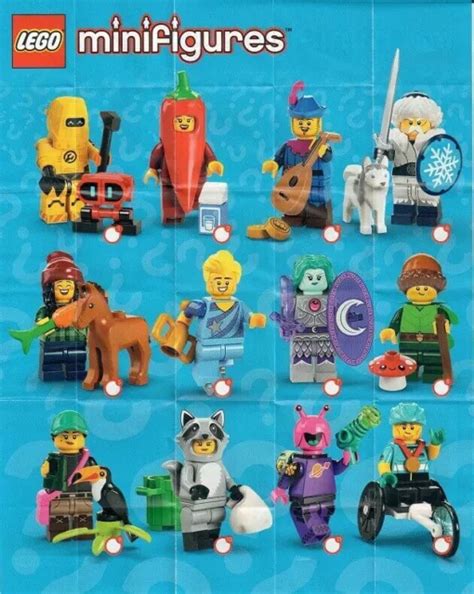 Lego Collectable Minifigure Series 22 Tick Sheetchecklistleaflet Only
