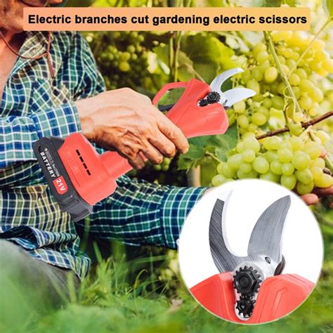 Dovepro 2 X 21v Electric Pruners Professional Cordless Pruner With Sharp Blade Electric Branch