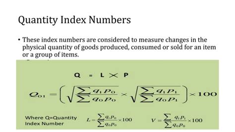 Index Number Ppt