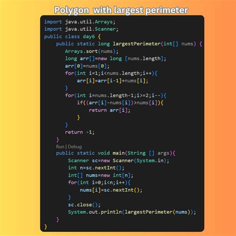 Day 6 Of 100 Day Dsa Challenge Find Polygon With Largest Perimeter