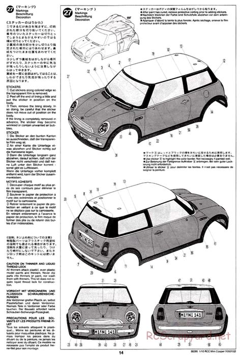 Tamiya 58295 Manual • Mini Cooper M03l • Rcscrapyard Radio