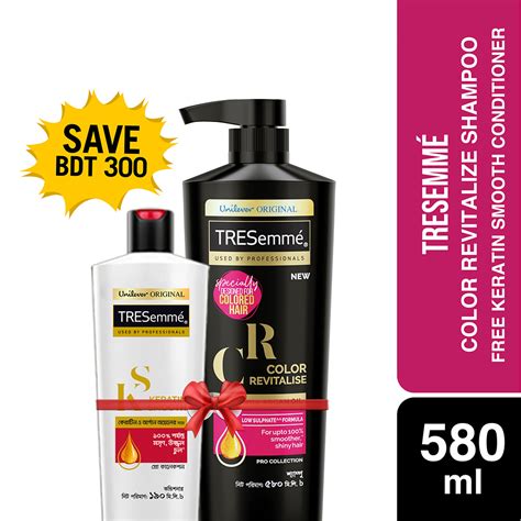 Buy Tresemme Shampoo Color Revitalise 580ml And Get Tresemme Keratin