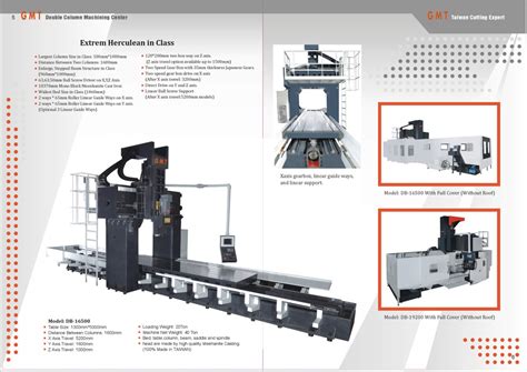 Double Column Machining Center GMT CNC Goushin Machine Tools