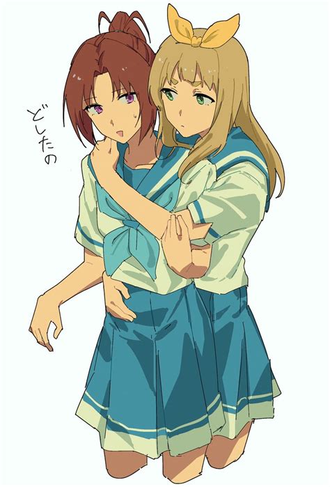 Nakagawa Natsuki And Yoshikawa Yuuko Hibike Euphonium Drawn By