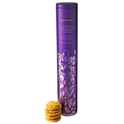 Fortnum And Mason Violet Biscuits Cookies Tall Tins Food And Drinks Other Food And Drinks On