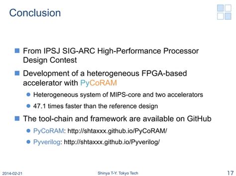 a high performance heterogeneous fpga based accelerator with pycoram runner up award at