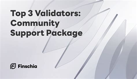 Announcing Top 3 Validators Of The Community Support Package By