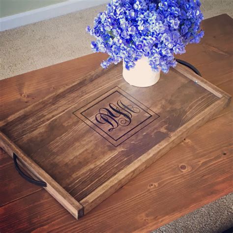 Monogram Serving Tray Girly Builds