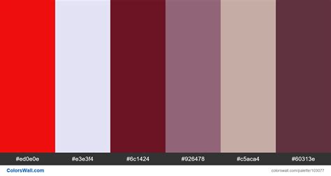 Damn Colors Palette Ed0e0e E3e3f4 6c1424 Colorswall