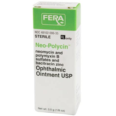Neo Poly Bac Opthal Ointment Leedstone