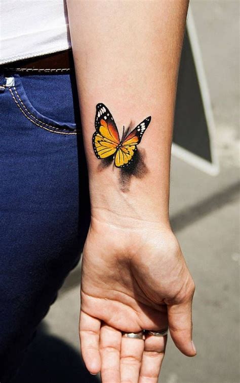 Los 5 Mejores Tatuajes De Mariposas 3d Y Significado 🖤 【lo Mejor De 2022