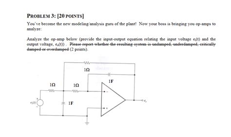 Solved Problem 3 20 PoINTs You Ve Become The New Chegg Com